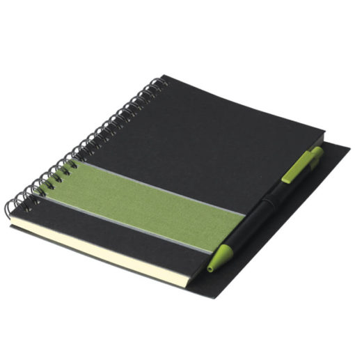 Coloured Stripe Notebook with Pen | Brandability