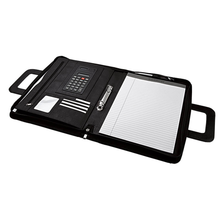 Zippered Binder With Extending Carry Handle | Brandability Zippered Binder With Extending Carry Handle | Brandability