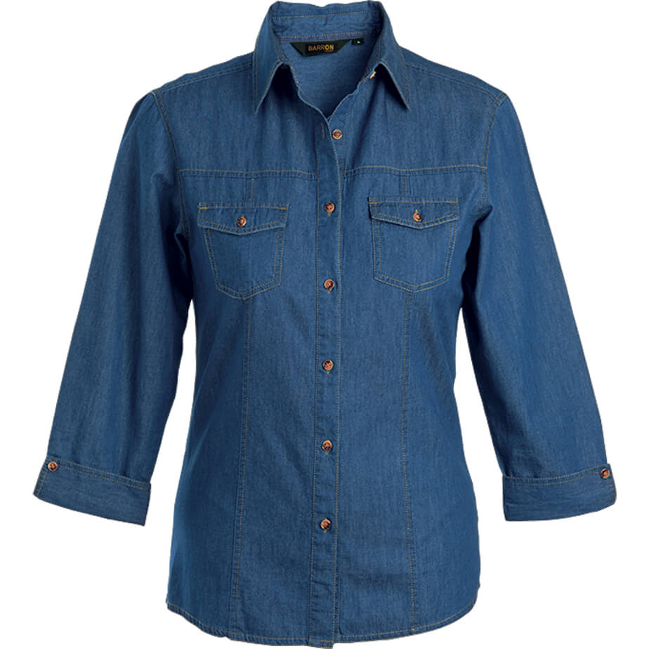Ladies Denver Denim Blouse | Brandability