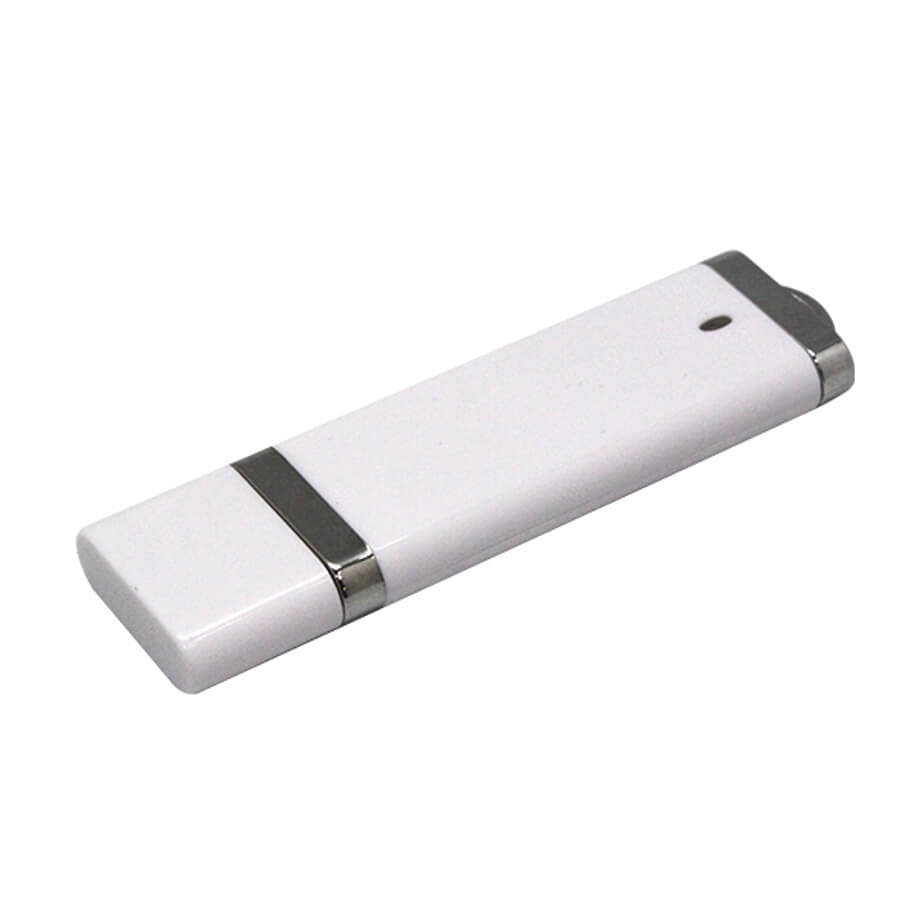 White Slimline USB | Brandability