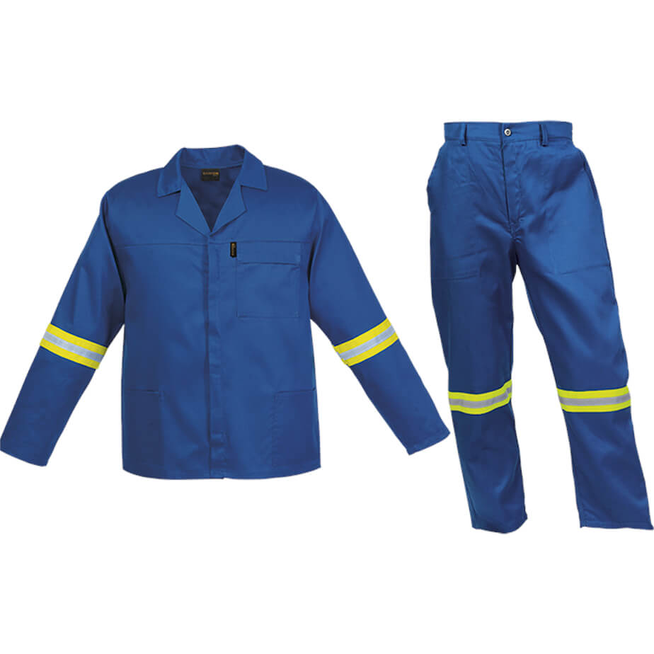 Barron Budget Poly Cotton Conti Suit with Reflective | Brandability