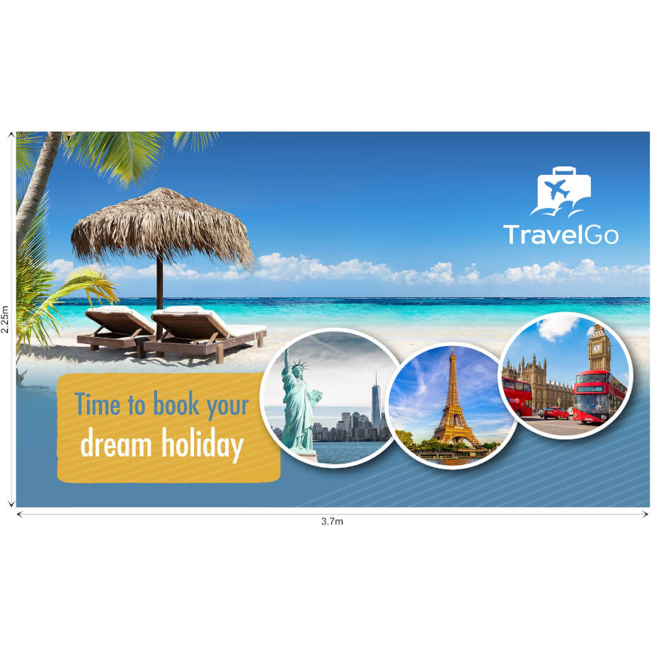 Replacement Skin Legend Straight Banner Wall - 3.7m x 2.25m | Brandability