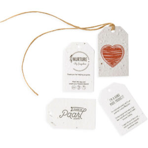 Plantable Paper Gift Tags - Trimmed Corner | Brandability