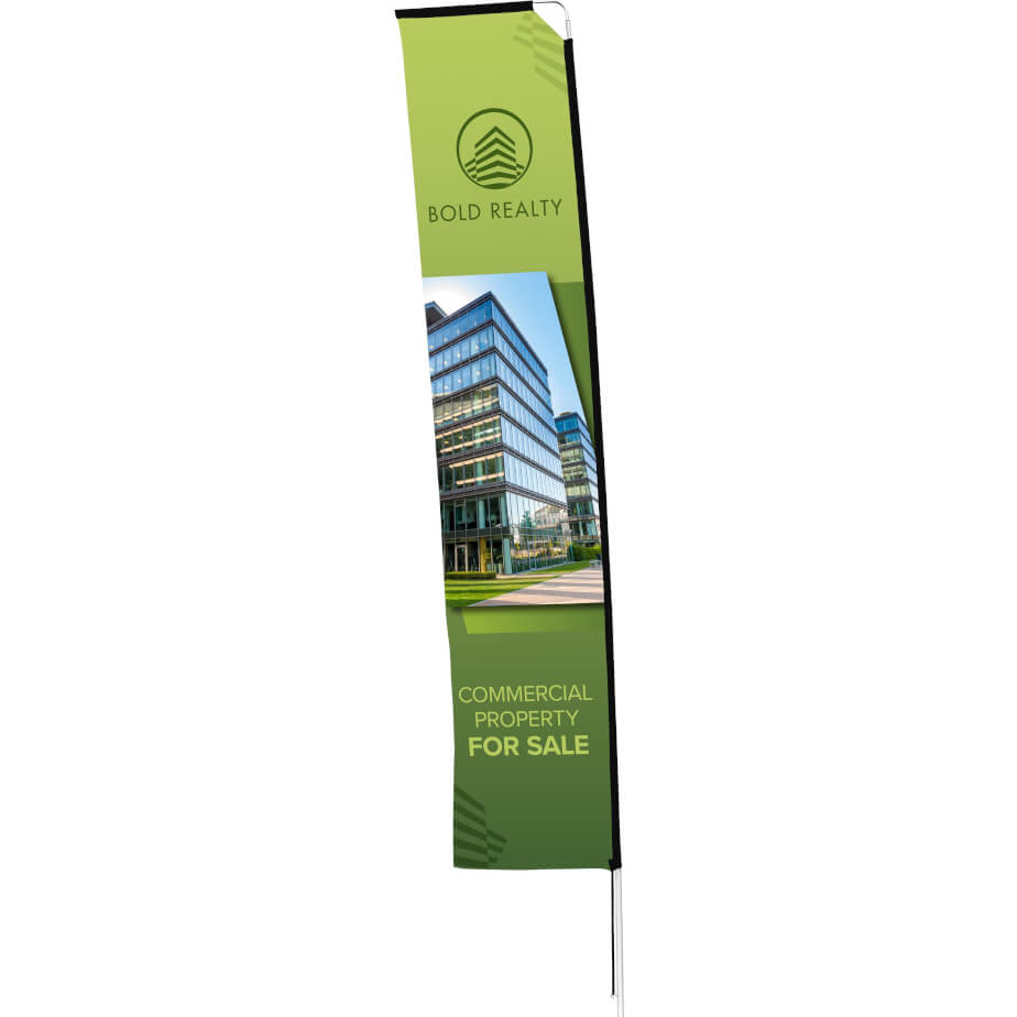 Legend 4m Telescopic Double-Sided Flying Banner | Brandability