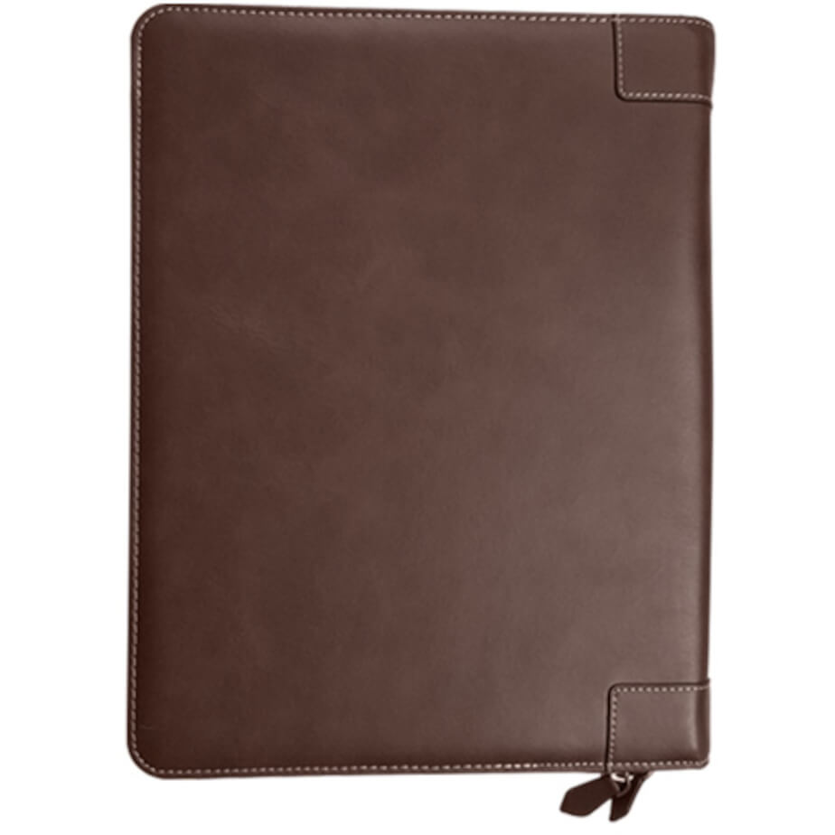 A4 Adpel Leather Zip Around Folder | Brandability