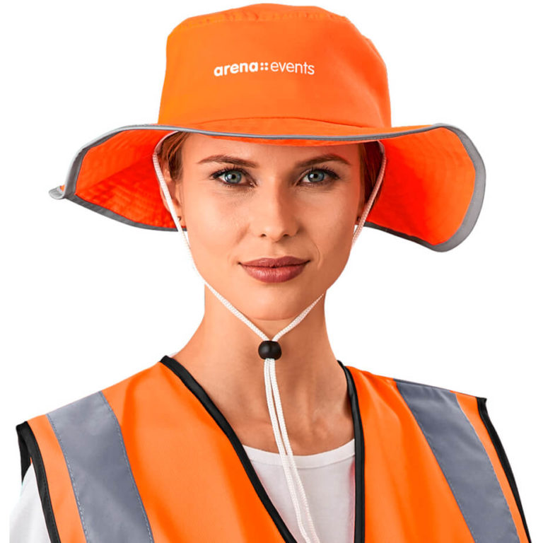 Roadside Hi-Viz Reflective Hat | Brandability