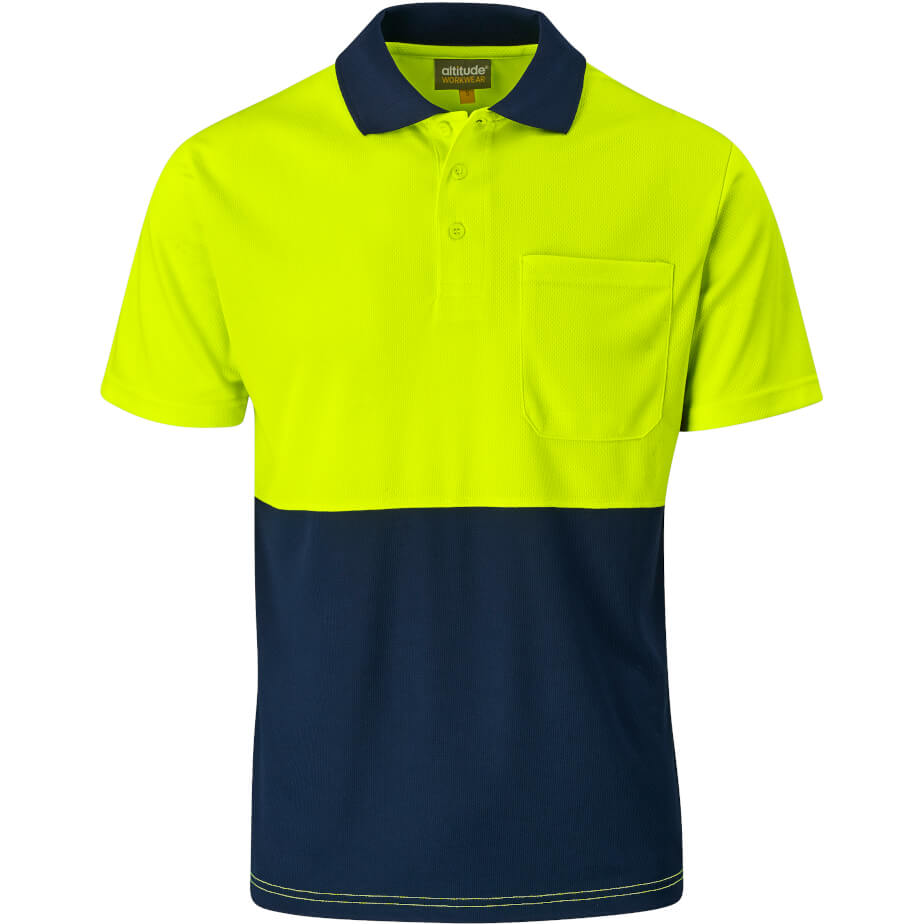 Inspector Two-Tone Hi-Viz Golf Shirt | Brandability