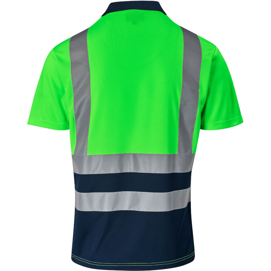 Surveyor Two-Tone Hi-Viz Reflective Golf Shirt | Brandability
