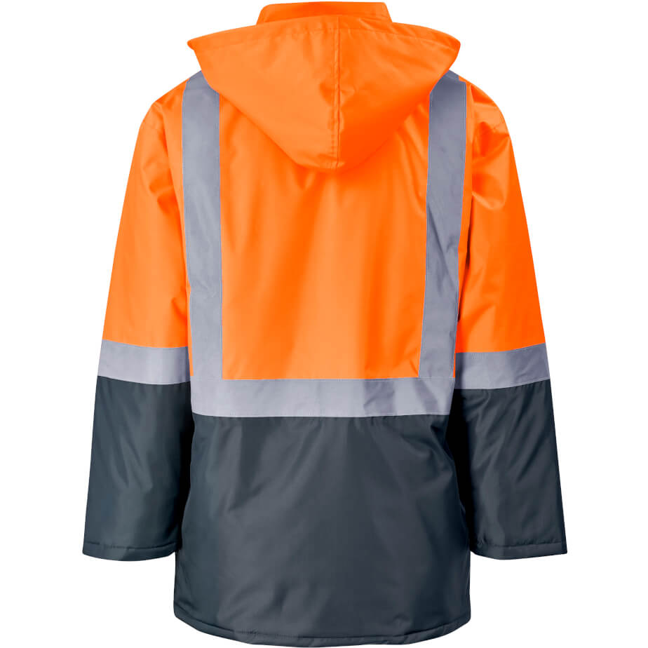 Hazard Padded Two-Tone Hi-Viz Reflective Jacket | Brandability