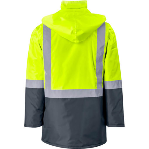 Hazard Padded Two-Tone Hi-Viz Reflective Jacket | Brandability