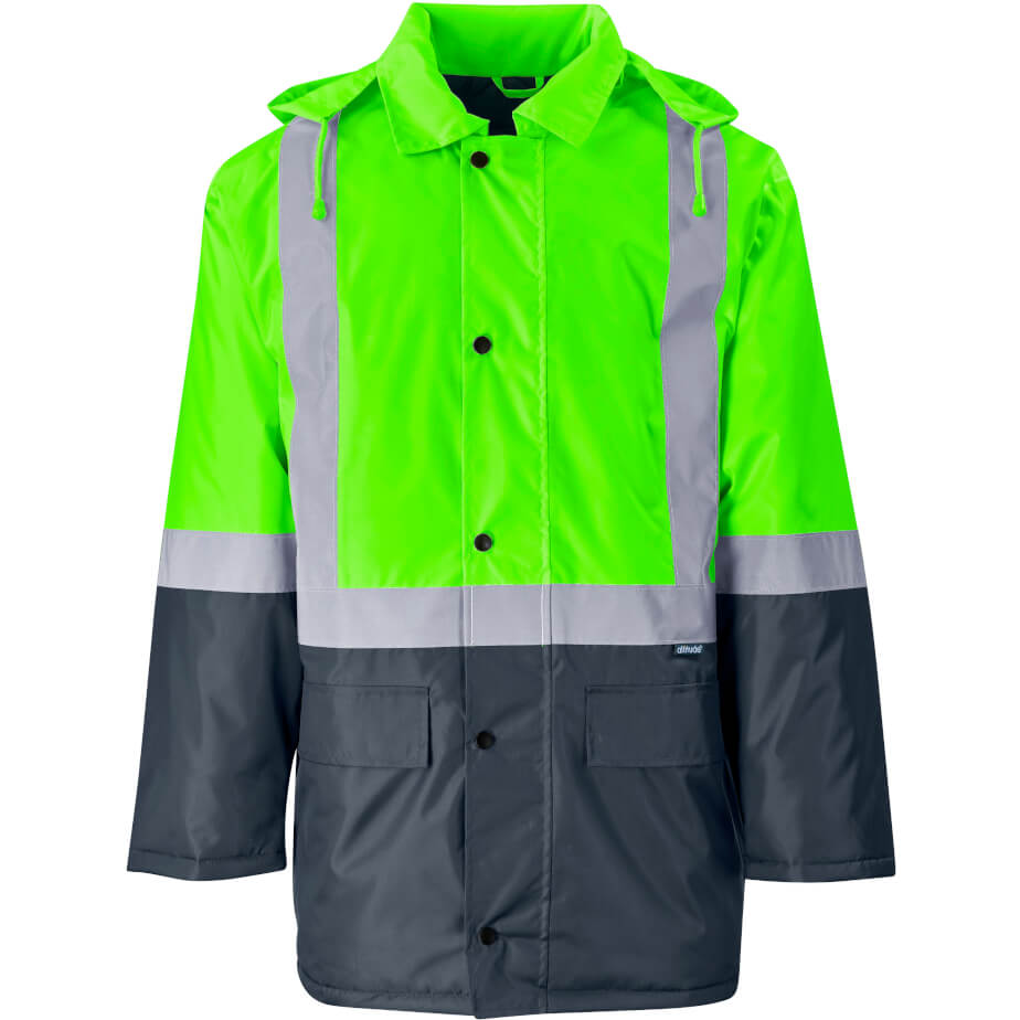 Hazard Padded Two-Tone Hi-Viz Reflective Jacket | Brandability