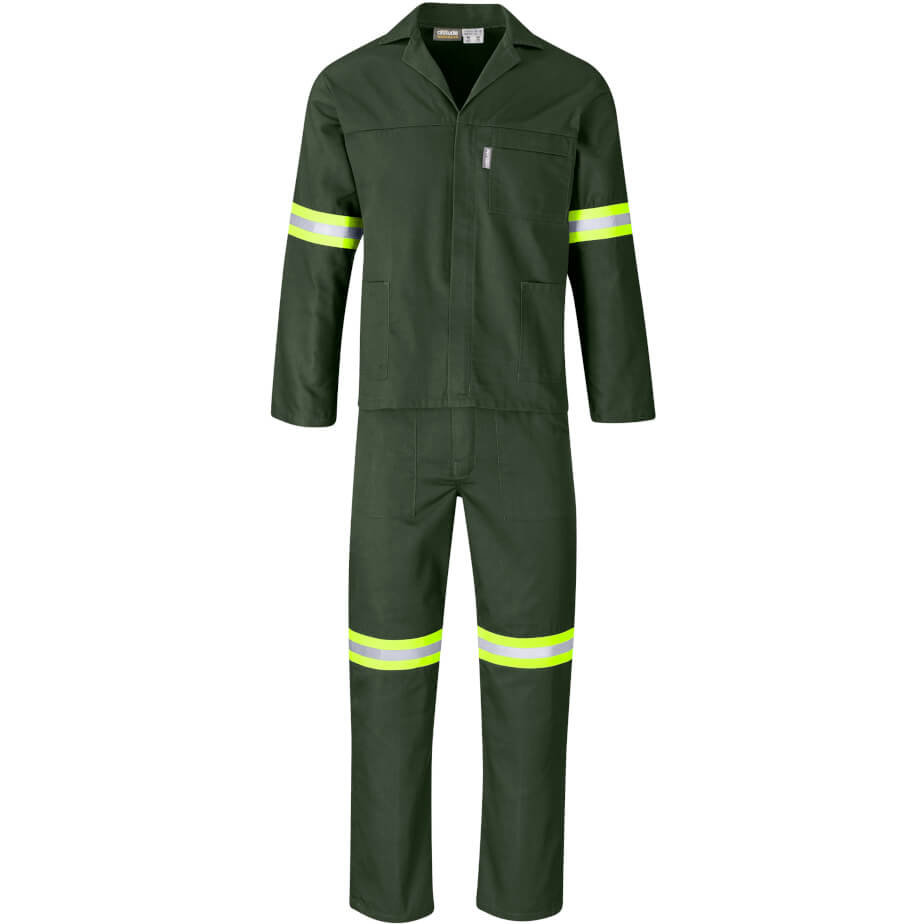 Acid Resistant Polycotton Conti Suit - Reflective Arm, Legs & Back ...
