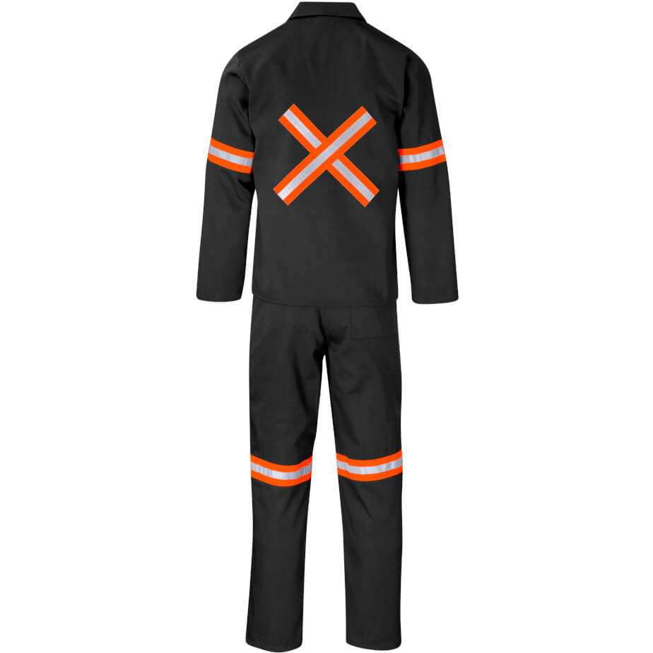 Trade Polycotton Conti Suit Reflective Arms, Legs & Back - Orange Tape ...