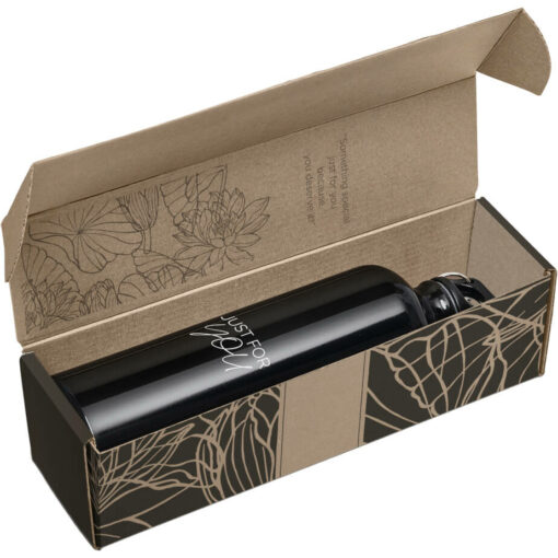 Solano Bottle In Bianca Custom Gift Box | Brandability