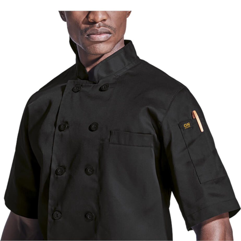 Mens Savona Short Sleeve Chef Jacket | Brandability