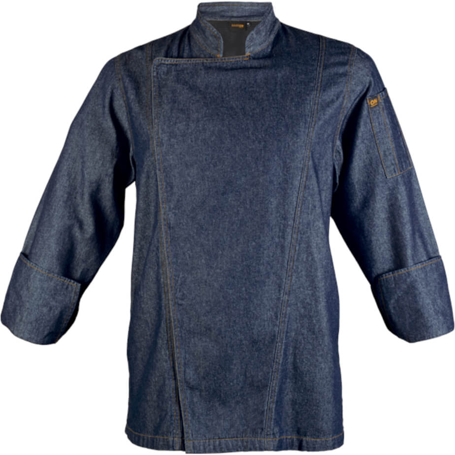 Premium Denim Chef Jacket | Brandability
