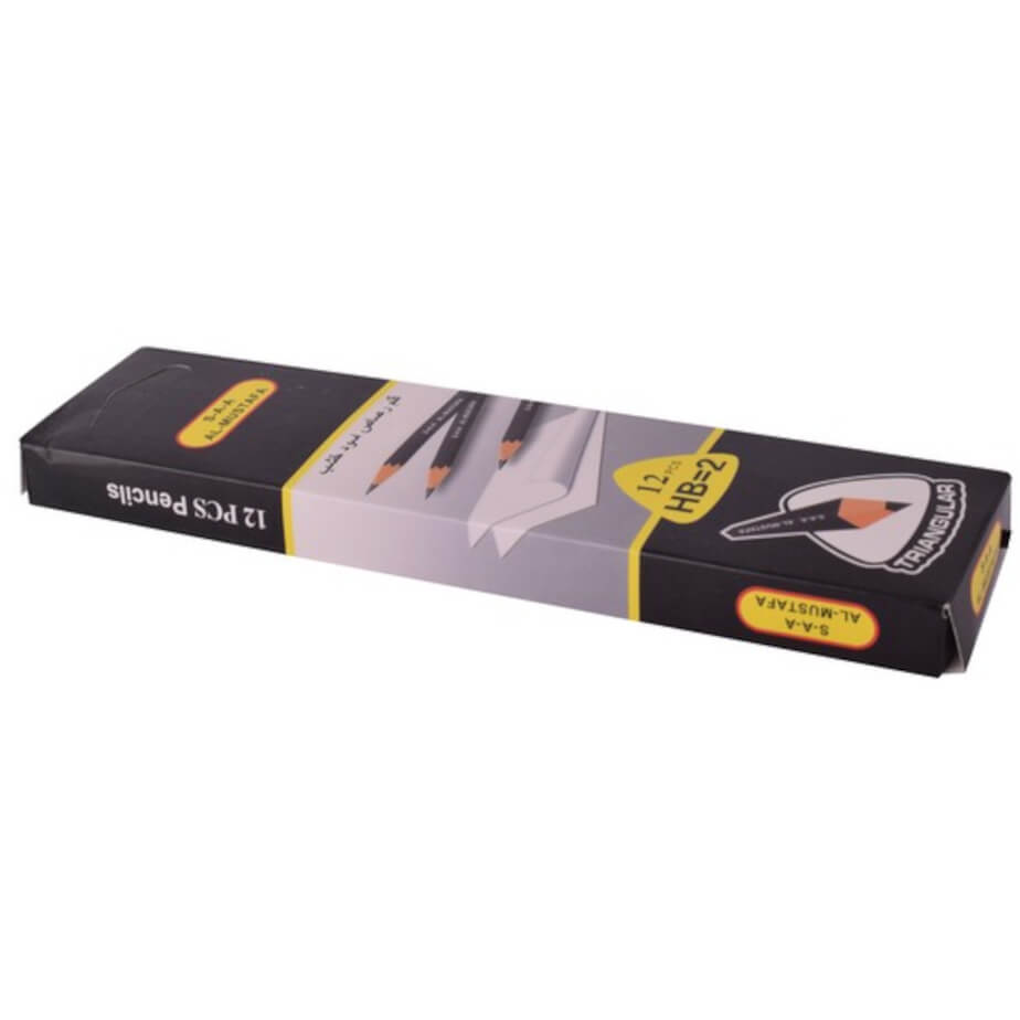 12 Piece Triangular HB Pencils | Brandability