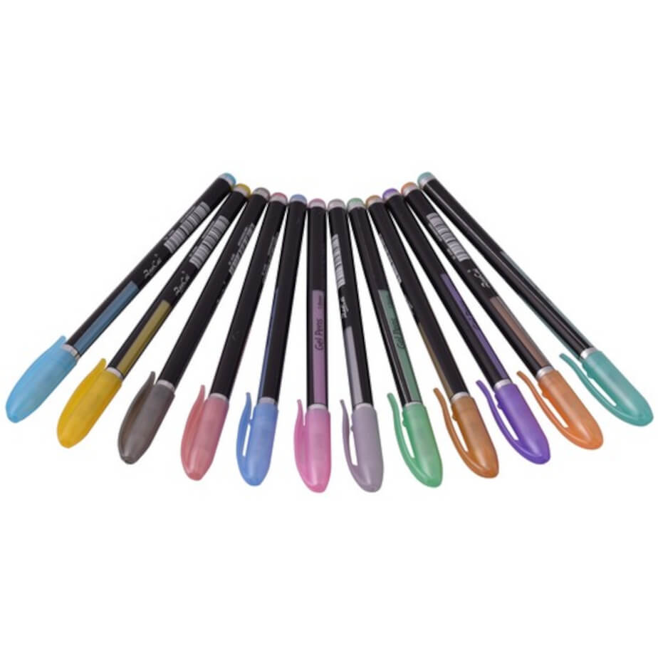 Metallic 12-Piece Gel Pens | Brandability