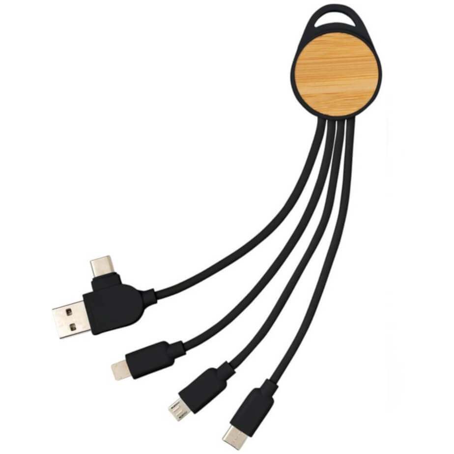 Sulza Change Collection RCS Recycled 6-in-1 Multi Cable | Brandability