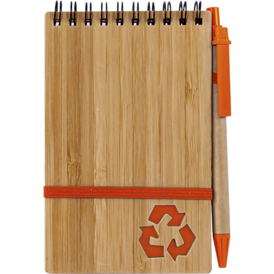 Bamboo Notebook With Pen | Brandability