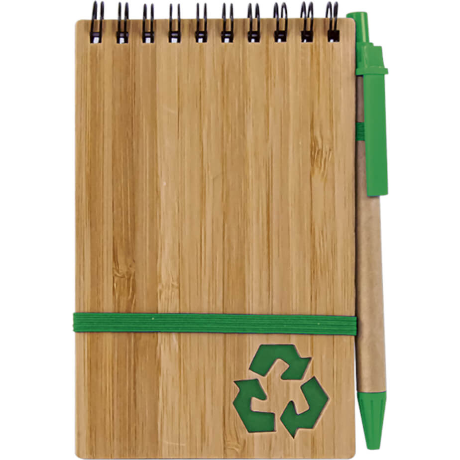 Bamboo Notebook With Pen | Brandability