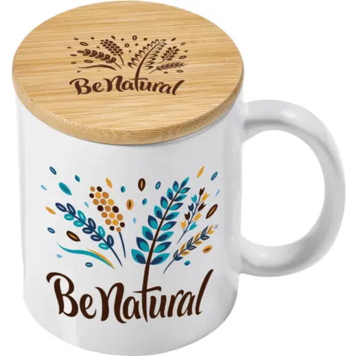 Okiyo Sozo Bamboo & Ceramic Sublimation Coffee Mug | Brandability
