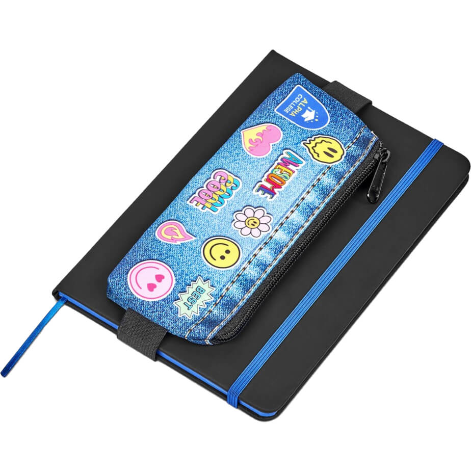 Hoppla Lagoon Polyester Pencil Case To Fit Over An A5 Notebook ...