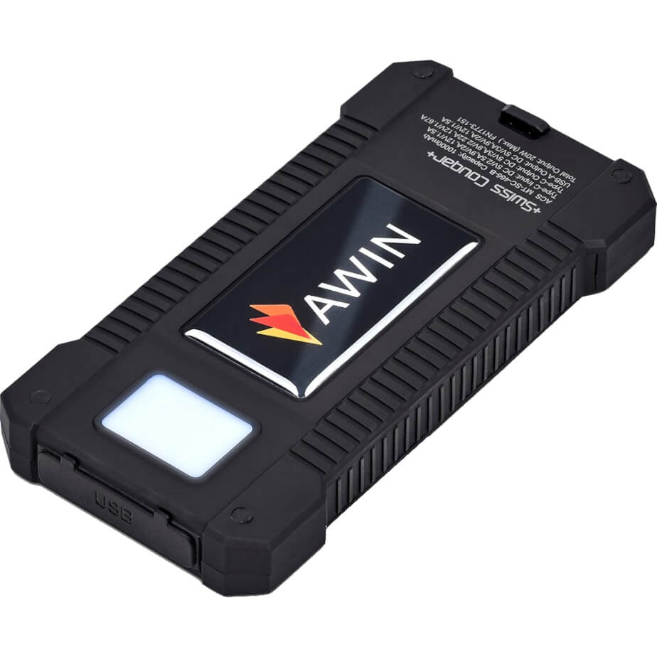 Swiss Cougar Durban Fast Charge 20W Solar Power Bank - 10000mAh ...