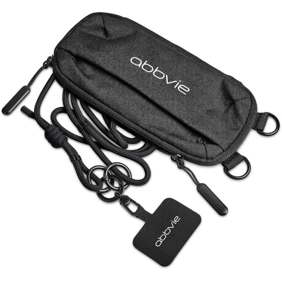 Altitude Glam Recycled PET Crossbody Bag & Phone Strap | Brandability