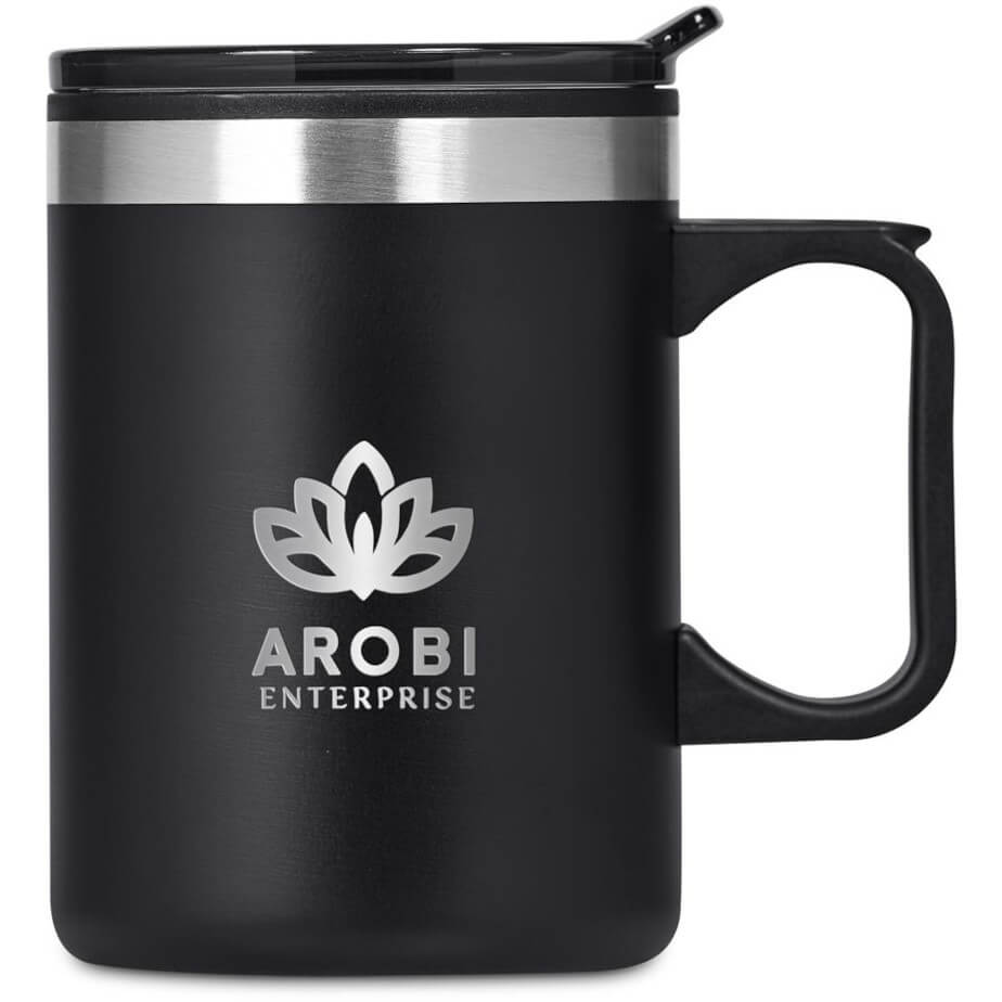 Kooshty Angelo Stainless Steel & Plastic Double-Wall Mug | Brandability