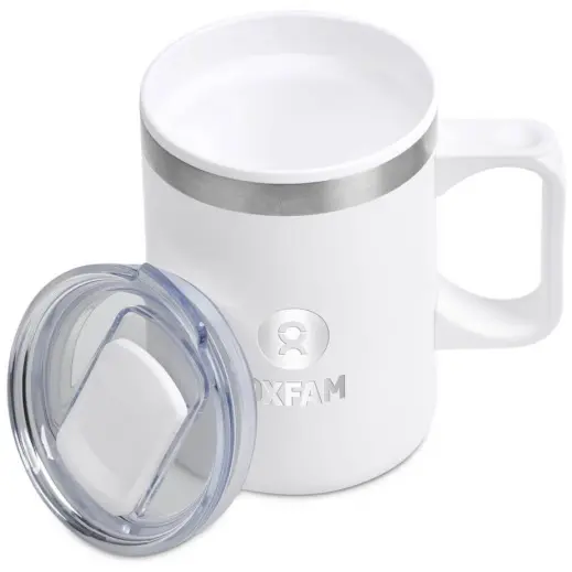 Kooshty Angelo Stainless Steel & Plastic Double-Wall Mug | Brandability