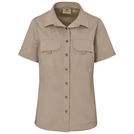 Ladies Short Sleeve Mawenzi Twill Shirt | Brandability
