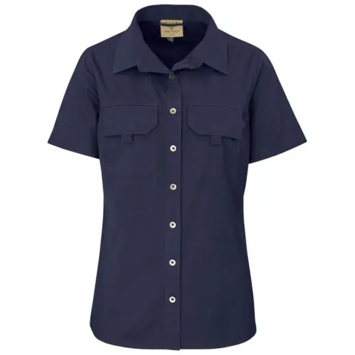 Ladies Short Sleeve Mawenzi Twill Shirt | Brandability
