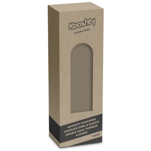 Kooshty Concorde Stainless Steel & Plastic Double-Wall Tumbler & Straw ...
