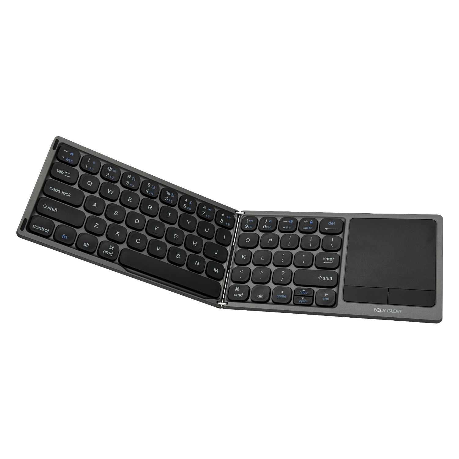 Body Glove Wireless Folding Hinge Keyboard With Touchpad - Black ...