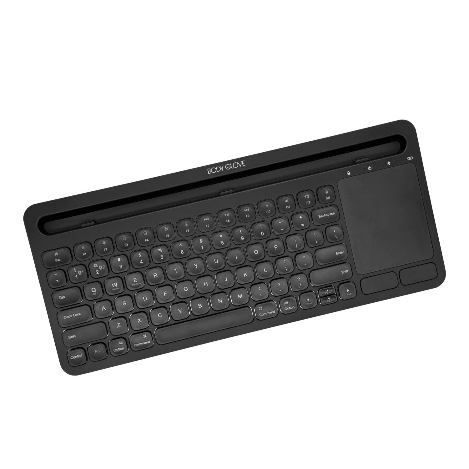Body Glove Wireless Keyboard With Stand - Black | Brandability