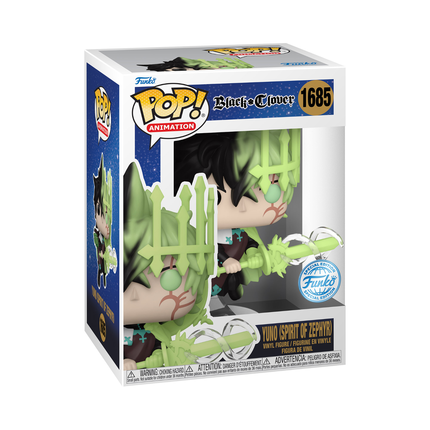 Funko Pop! Animation: Black Cover - Yuni (Spirit Of Zephyr)(Special ...
