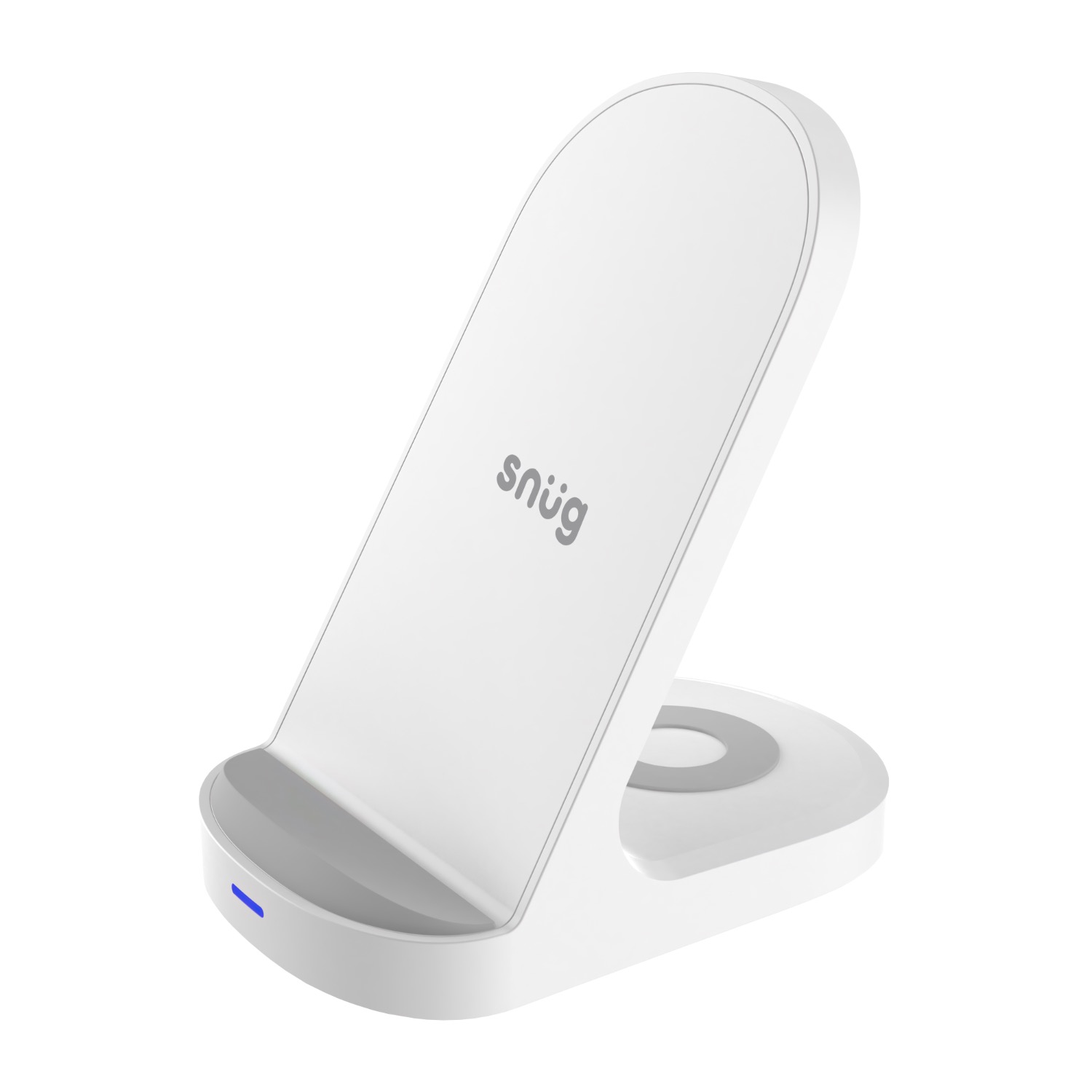 Snug Wireless 2-In-1 Stand Charger 15W - White | Brandability